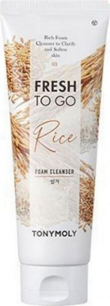 TONYMOLY / ТониМоли FRESH TO GO RICE FOAM CLEANSER Пенка для умывания очищающая с рисовой водой ...