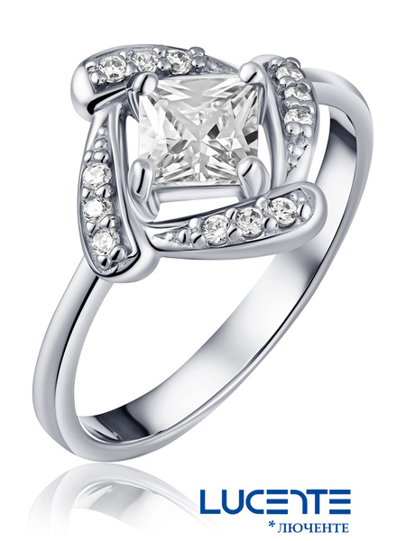 Lucente Кольцо Серебро родированное 925 пробы - купить с доставкой по выгодным ценам в интернет ...