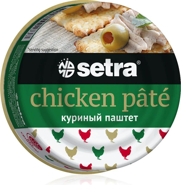 Паштет куриный 4 шт по 100 г Setra - купить с доставкой по выгодным ...