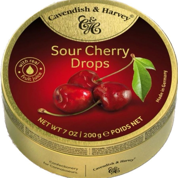 Леденцы Cavendish & Harvey Sour Cherry Drops, 200г - купить с доставкой ...
