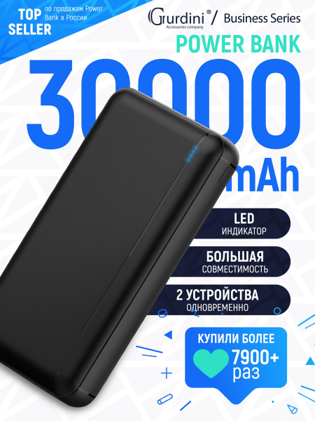 Повербанк (powerbank) (Power Bank) Gurdini Business Series GPBS-03W ...