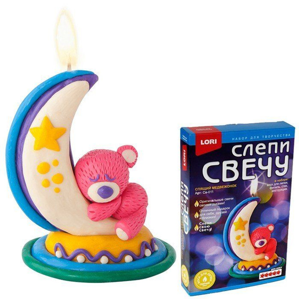 Слепи свечу Спящий медвежонок, свечи своими руками LORI - купить с ...