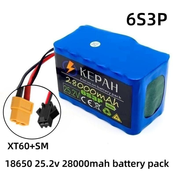 Новый 25.2V 28.0Ah 6s3p 18650 литиевый аккумулятор Электрический велосипед Электрическая батарея ...