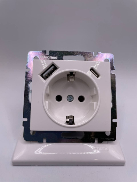 LEGRAND VALENA розетка USB TYPE C белая 774288 - купить по низкой цене в интернет-магазине OZON ...