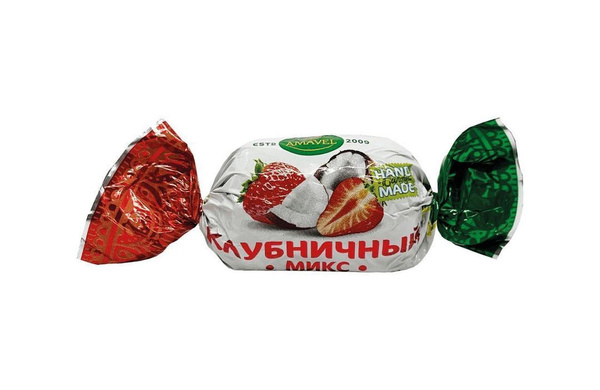 Конфеты глазированные "Клубничный микс" 1кг, Конфеты Amavel, Hand made ...
