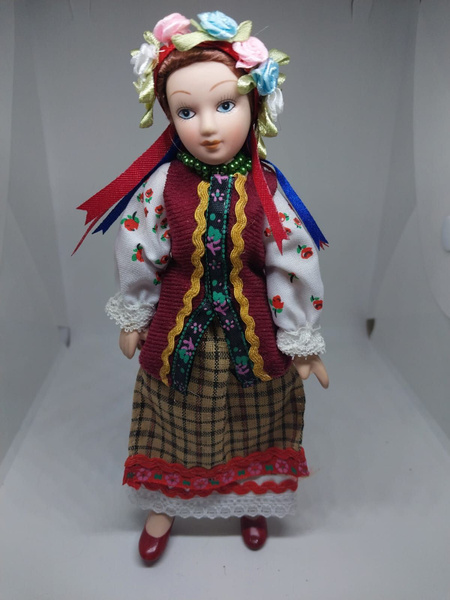 Кукла фарфоровая в народном костюме народов мира. в коробке. - купить с ...
