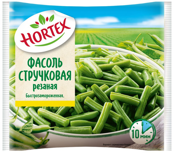 Фасоль стручковая резаная Hortex, замороженная, 400 г - купить с доставкой по выгодным ценам в ...