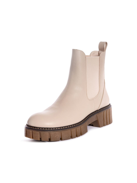 Ботинки Женский Instreet бежевый, размер 36 Демисезон 5 Без застёжки Толстый каблук Россия ...