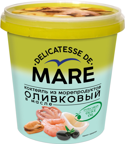 Коктейль из морепродуктов в масле Оливковый MARE, 380 г - купить с ...