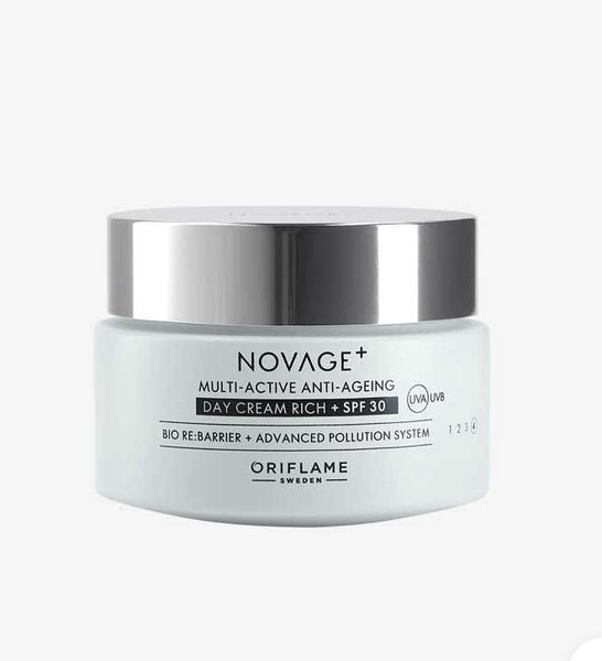 Насыщенный мультиактивный дневной крем SPF 30 Novage+ Day Cream Rich ...