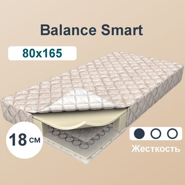 Матрас Мир Матрасов Аскона Balance Smart, Независимые пружины, 80 ...