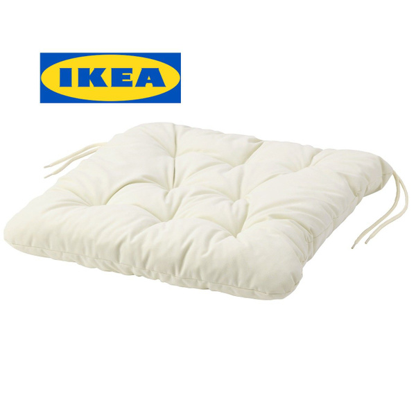 Подушка на стул IKEA белая 44x44 см для дома и улицы купить на OZON по ...