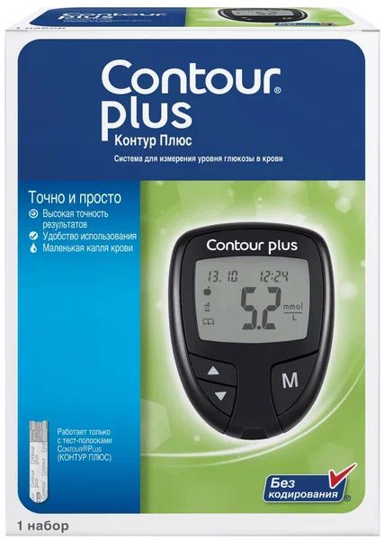 Глюкометр Contour Plus - купить с доставкой по выгодным ценам в ...