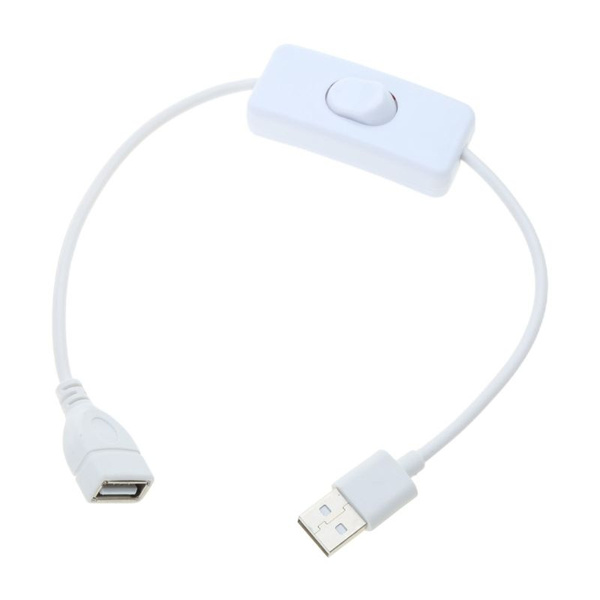 Usb кабель длиной 30 см с удлинителем ВКЛ ВЫКЛ адаптер для лампы