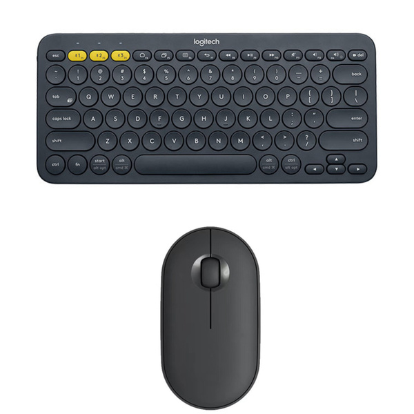 Беспроводная бесшумная мышь Pebble Logitech M350 1000DPI 3 клавиши ...