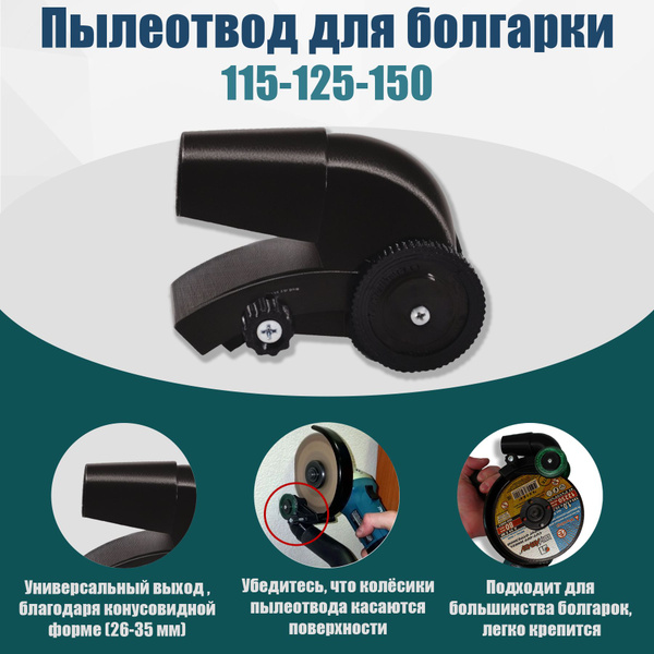 Пылеотвод для болгарок УШМ 115 125 150 диск - купить с доставкой по ...