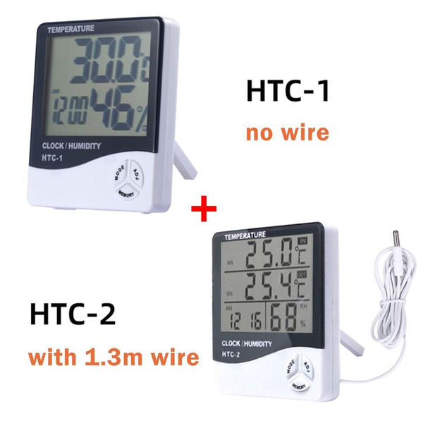 HTC-1 HTC-2 ЖК-электронный цифровой измеритель температуры и влажности ...