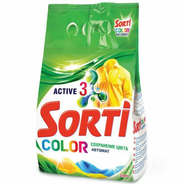 Стиральный порошок-автомат 3 кг, SORTI Color - купить с доставкой по ...