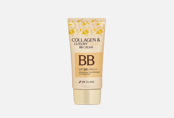 Крем / 3W CLINIC, Collagen & Luxury Gold BB Cream / 50мл - купить с ...
