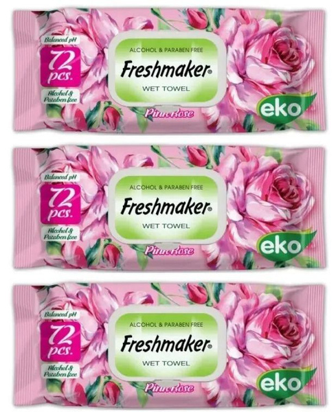 FRESHMAKER Влажные салфетки 72 шт - купить с доставкой по выгодным ...