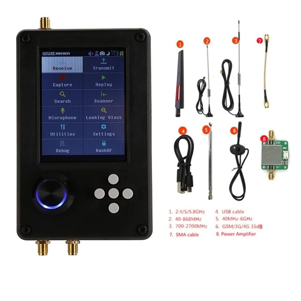 Новый собранный Hackrf Portapack H2 Hackrf One от 1 МГц до 6 ГГц Sdr с