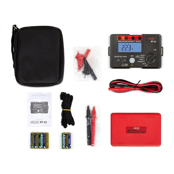 Мегаомметр RGK RT-25 Госреестр РФ купить на OZON по низкой цене (902174364)