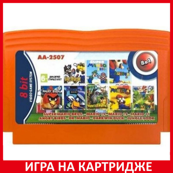 Игра Сборник игр 8 в 1 AA-2507 ANGRY BIRDS / DARKWIN DUCK / Dr. MARIO ...
