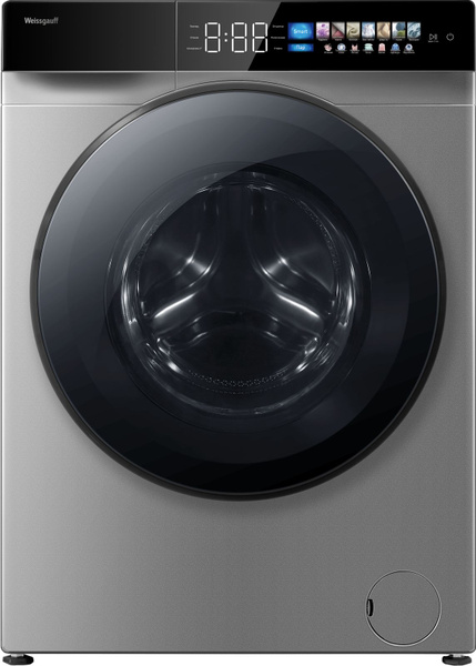 Стиральная машина Weissgauff WM 998 Full Touch DC Inverter Steam Silver ...