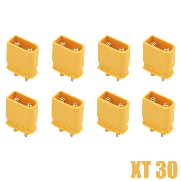 Разъем питания DC штекер xt30 (Коннектор для аккумуляторов) 50 шт - купить с доставкой по ...