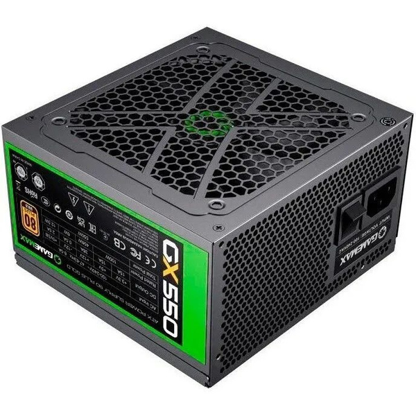 GAMEMAX Блок питания компьютера GX-550 Modular, 550 Вт (GX-550 Modular) - купить с доставкой по ...
