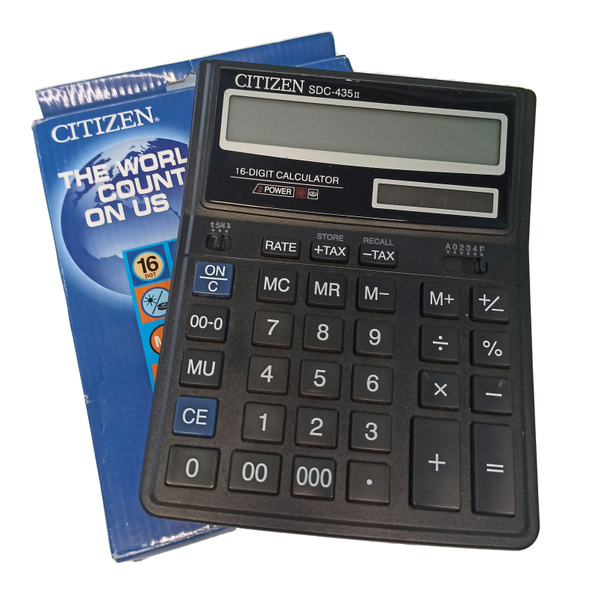 Калькулятор CITIZEN SDC-435II 16 Разрядный - купить с доставкой по ...