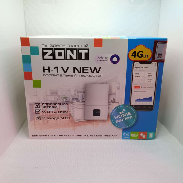 Отопительный термостат ZONT H-1V NEW 4G/LTE артикул ML00005890 - купить с доставкой по выгодным ...