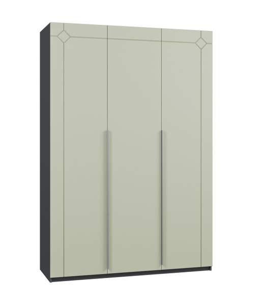 Шкаф распашной Mebel House Shop Эстетика 2х 11, 120x60x190 см - купить ...