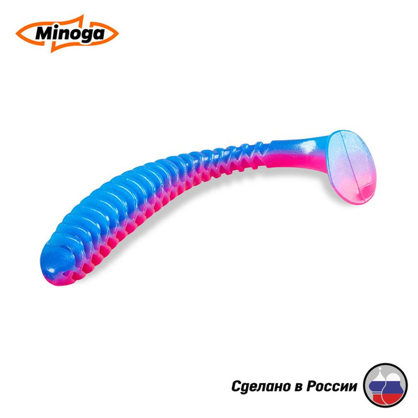 Силиконовая приманка Minoga Action 4" (6шт) 100мм, цвет 114 купить c ...