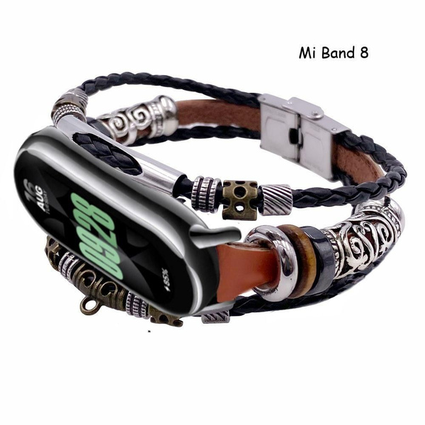 Ремешок для Xiaomi Band 8, браслет в винтажном стиле, кожа ...