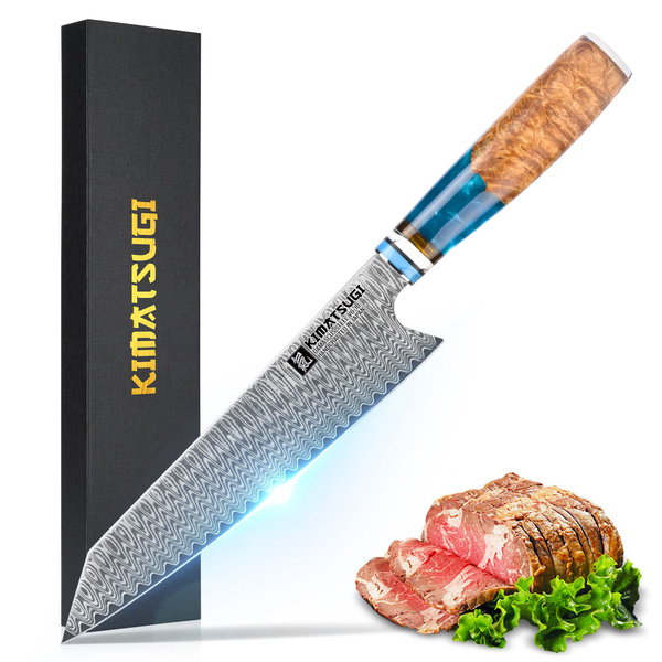 Купить Kimatsugi / Японский кухонный поварской нож Киритсуке Damascus ...