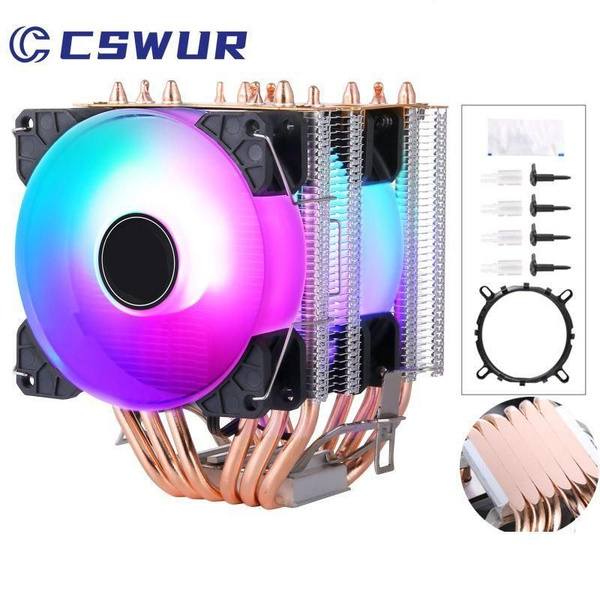Кулер для процессора башенный вентилятор 4PIN PWM AM4/lga 1200/1700 ...