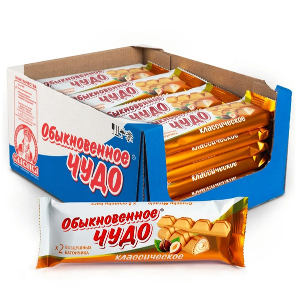 Батончик "Обыкновенное чудо" классический (блок 40 г. х 24 шт), КФ ...