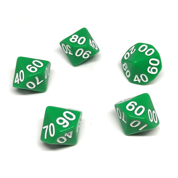 Кубики D100 (процентник, кубик с десятками, дайсы) для игр (подходит ...