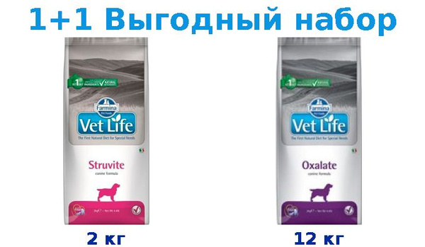 Ветеринарный корм, Farmina Vet Life Struvite курица 2 кг + Farmina Vet ...
