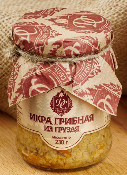 "Дикий Сбор" Икра овощная грибная из груздя, 230 грамм. - купить с ...