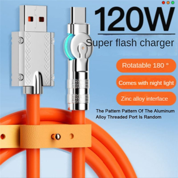 120 Вт 6A сверхбыстрая зарядка Type-C Liquid Quick USB-кабель ...