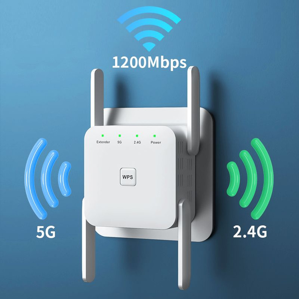 IMICE Усилитель Wi-Fi-сигнала усилитель wifi сигнала 5G репитер wifi, 1200 Мбит/с повторитель wi ...