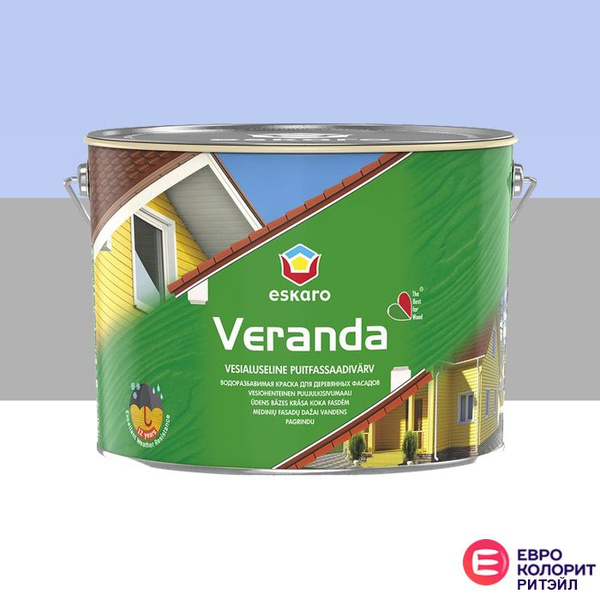 Eskaro Veranda 9 л основа TR. Фасадная краска, только под колеровку ...