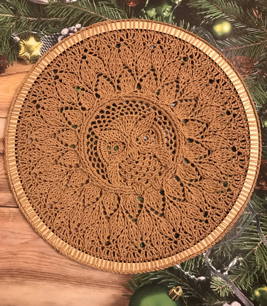 Украшение настенное интерьерное Вязаное панно купить по доступным ценам в интернет магазине