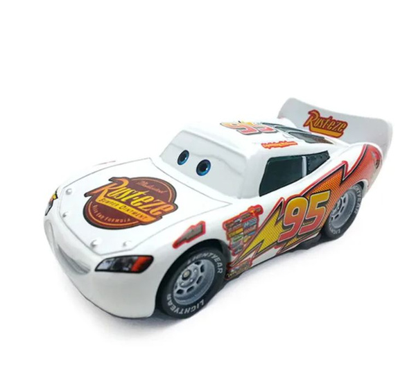 Металлическая машинка McQueen из мультфильма "Тачки" модель - Белая ...