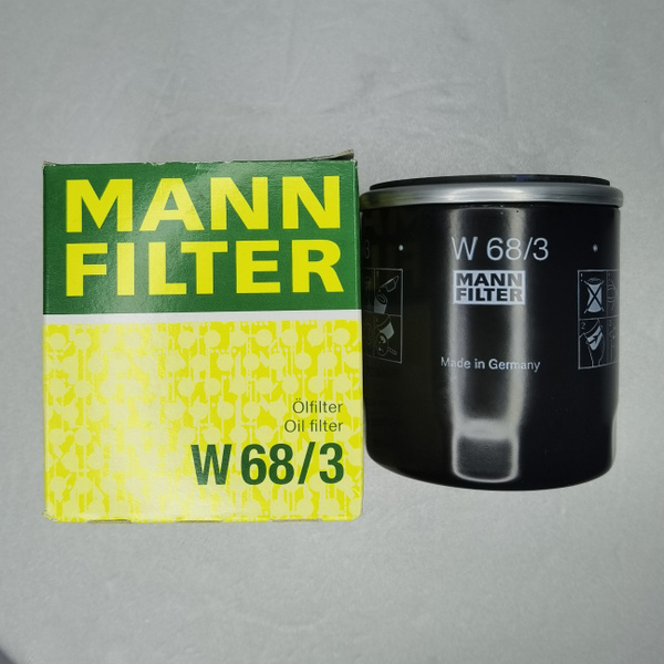 Фильтр масляный W68/3 Mann-Filter (100% оригинал) Toyota Corolla Auris ...