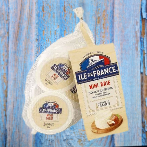 Мягкий сыр Бонгрэн Мини бри иль де Франс сетка 5*25г (Mini Brie Cheese ...