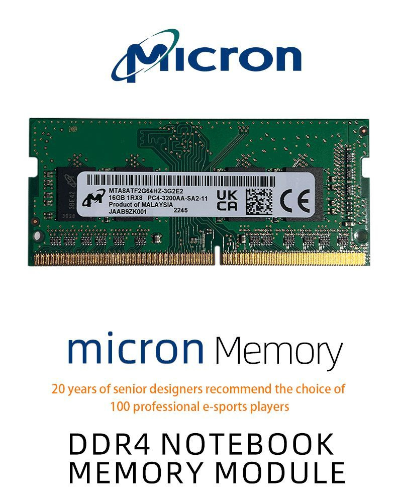 Модуль оперативной памяти Micron DDR4 16G 3200MHz 1x16 ГБ ...
