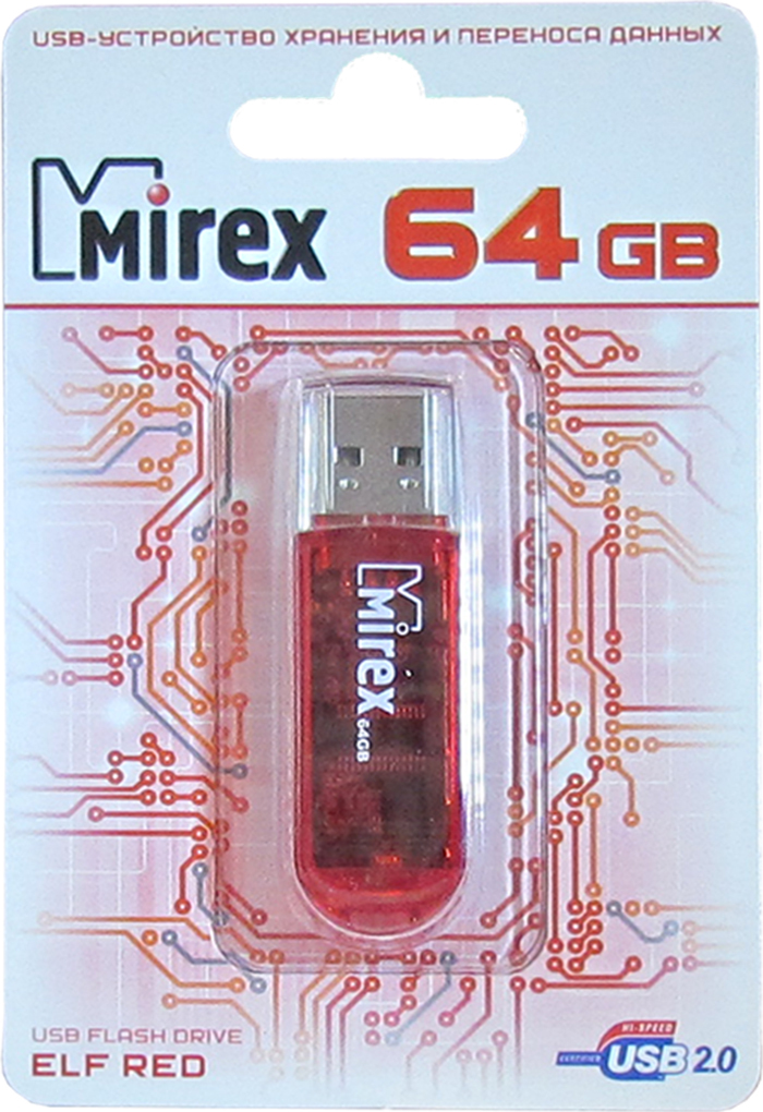 USB Флеш-накопитель Mirex Elf 64GB 64 ГБ - купить по выгодной цене в ...